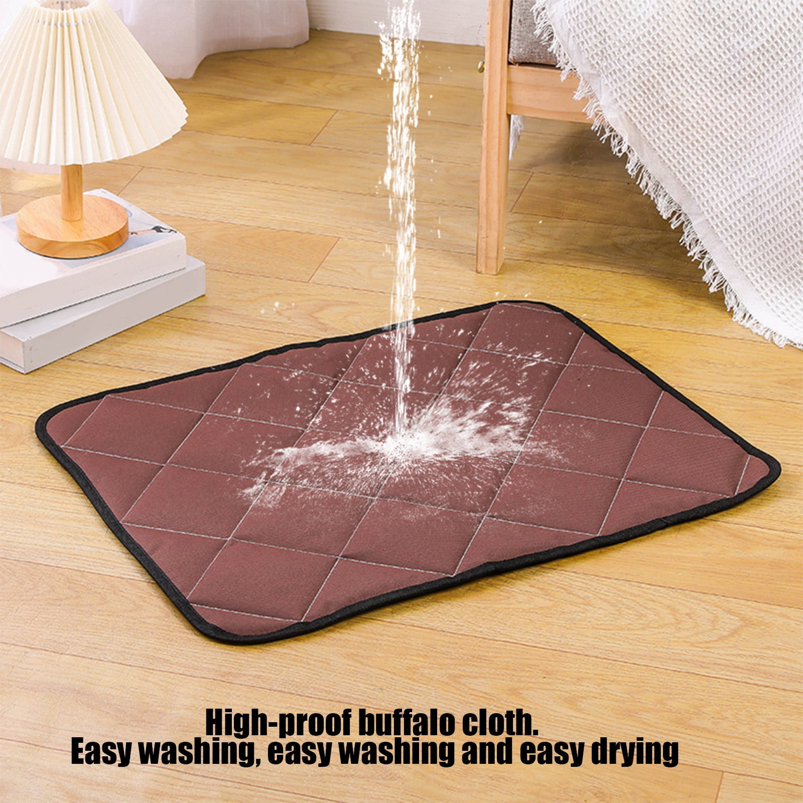 Specollect Washable Dog Pee Pads, Waterproof Non Slip Dog Bowl Mats ...