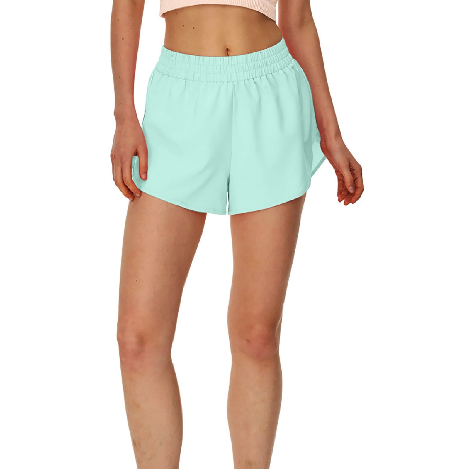 Specollect Women Lightweight Solid Color Running Shorts with Pocket ...