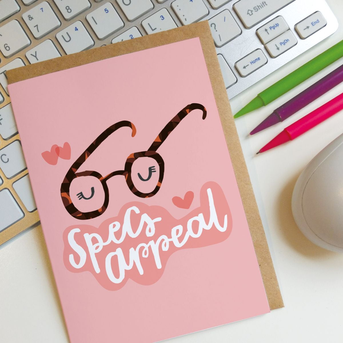 Specs Appeal Greeting Card – Cute Glasses Design – Perfect Card for ...