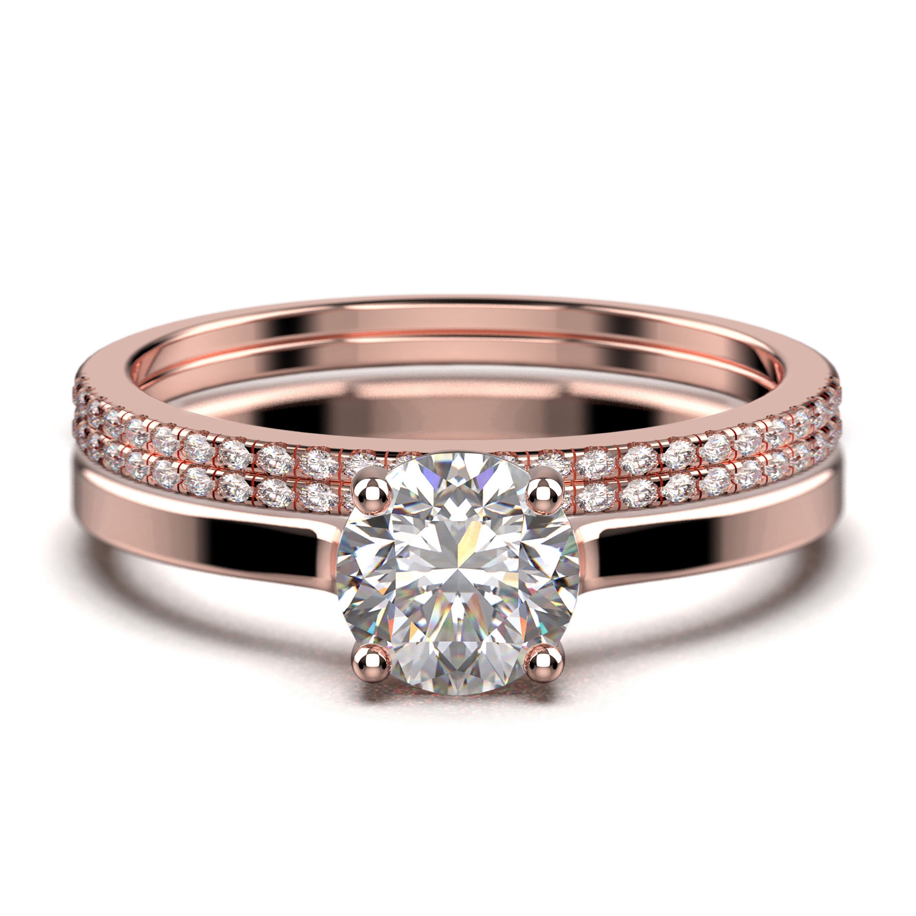 Spectacular And Decorative 2.00 Carat Round Cut Diamond Moissanite ...