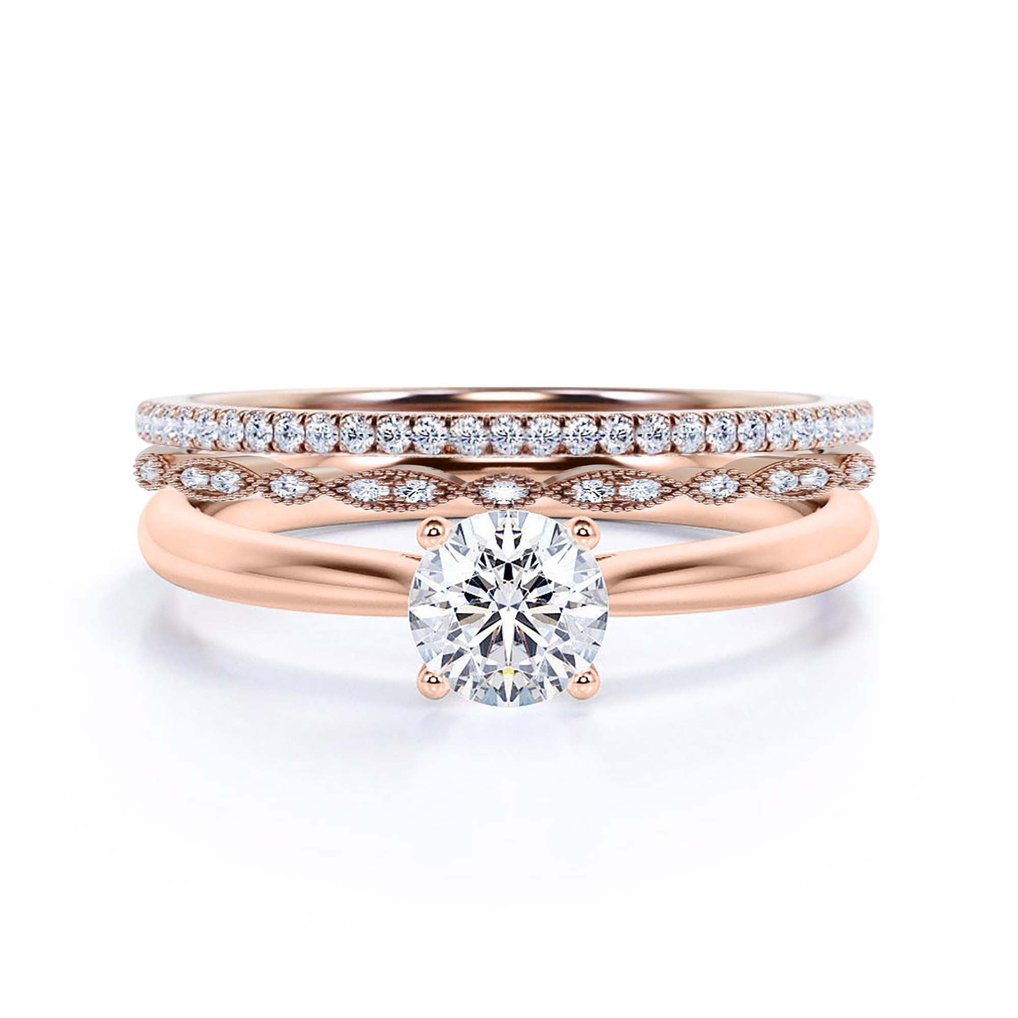 Spectacular And Decorative 2.00 Carat Round Diamond Moissanite ...