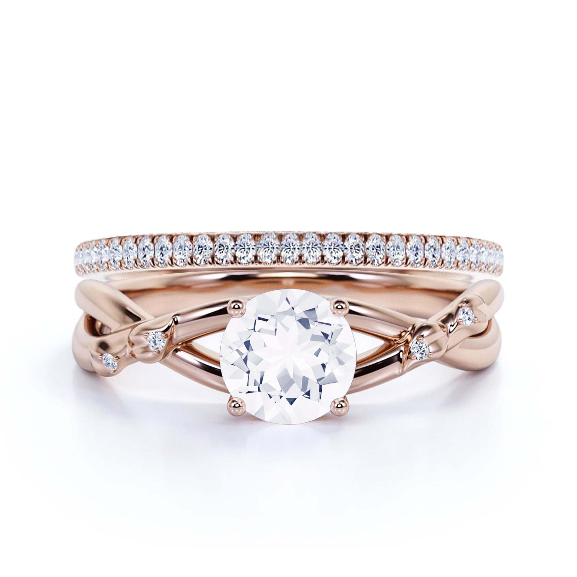 Spectacular And Decorative Rings Boho & hippie 1.60 Carat Round Cut ...