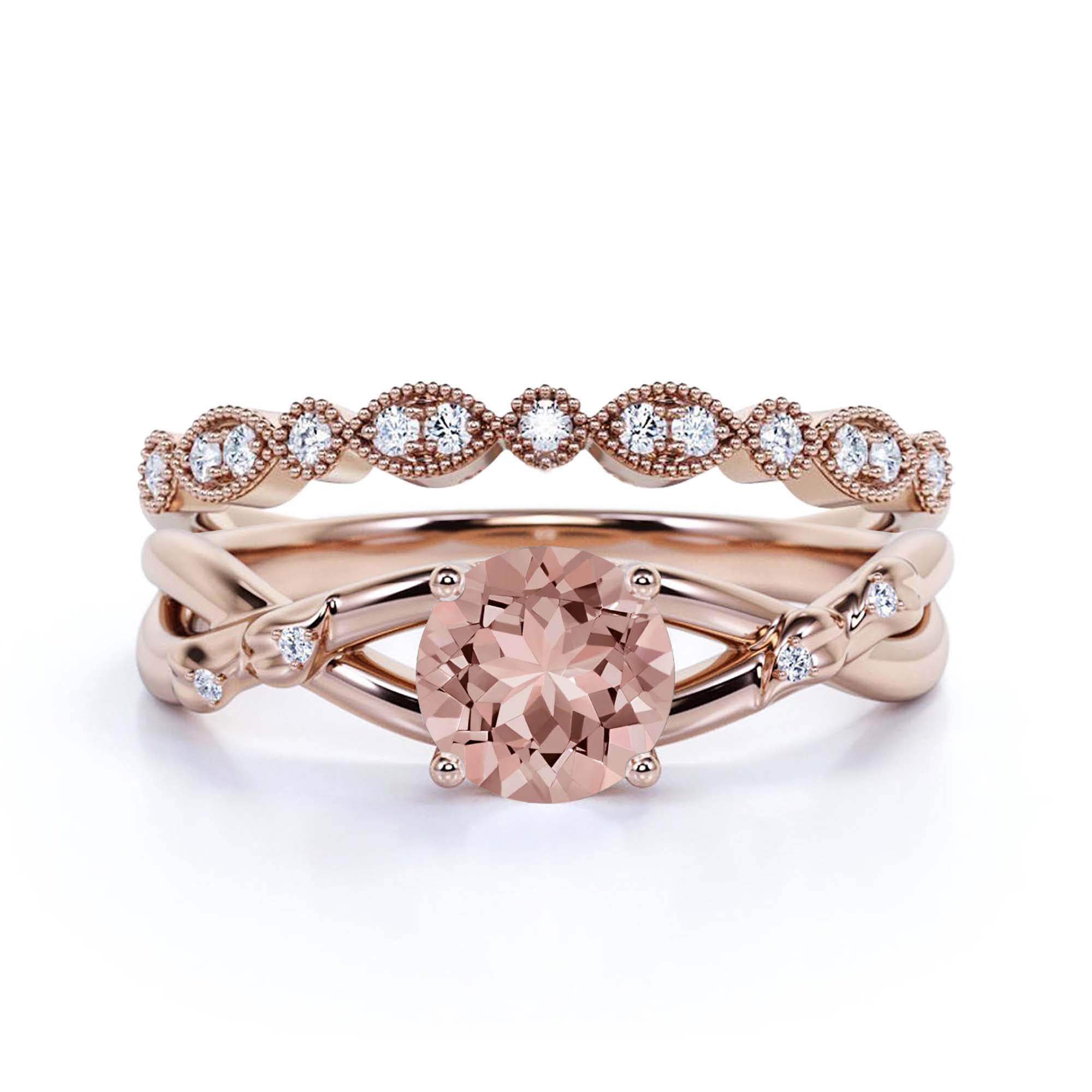 Spectacular And Decorative Rings Boho & hippie 1.60 Carat Round Cut ...