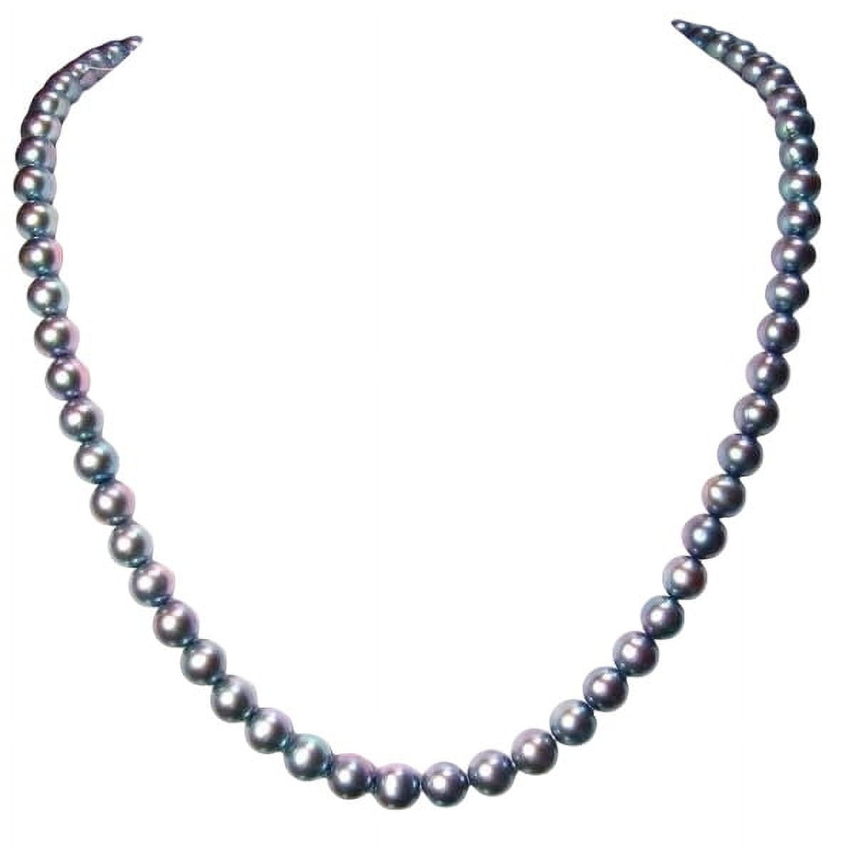 Spectacular Natural Forget-Me-Not Hued 6.5mm Freshwater Pearl Strand ...