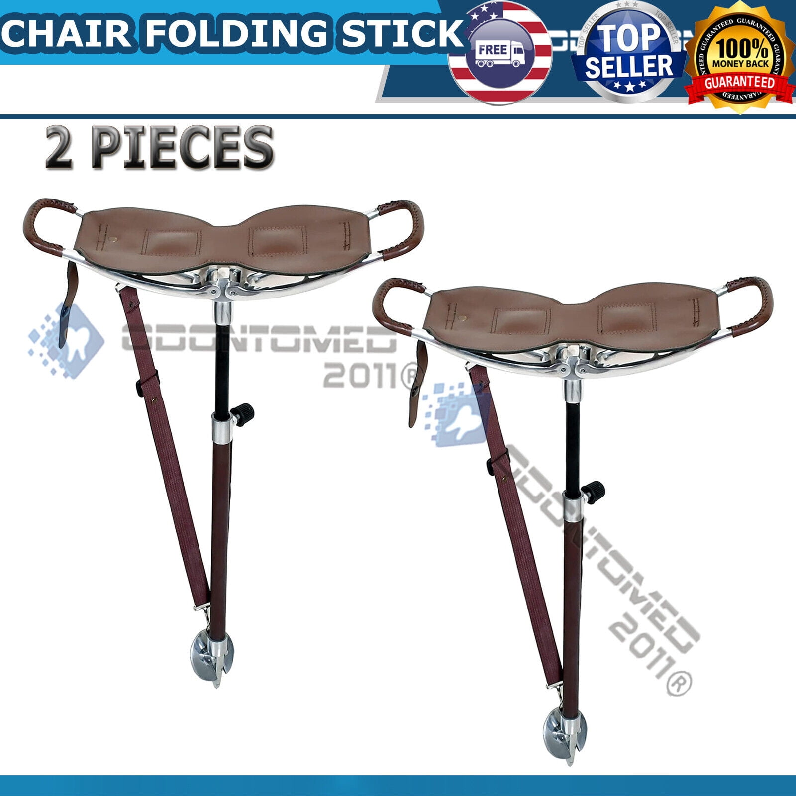 Spectator Golf SEAT STICK Adjustable Walking Cane Comfortable Chair ...