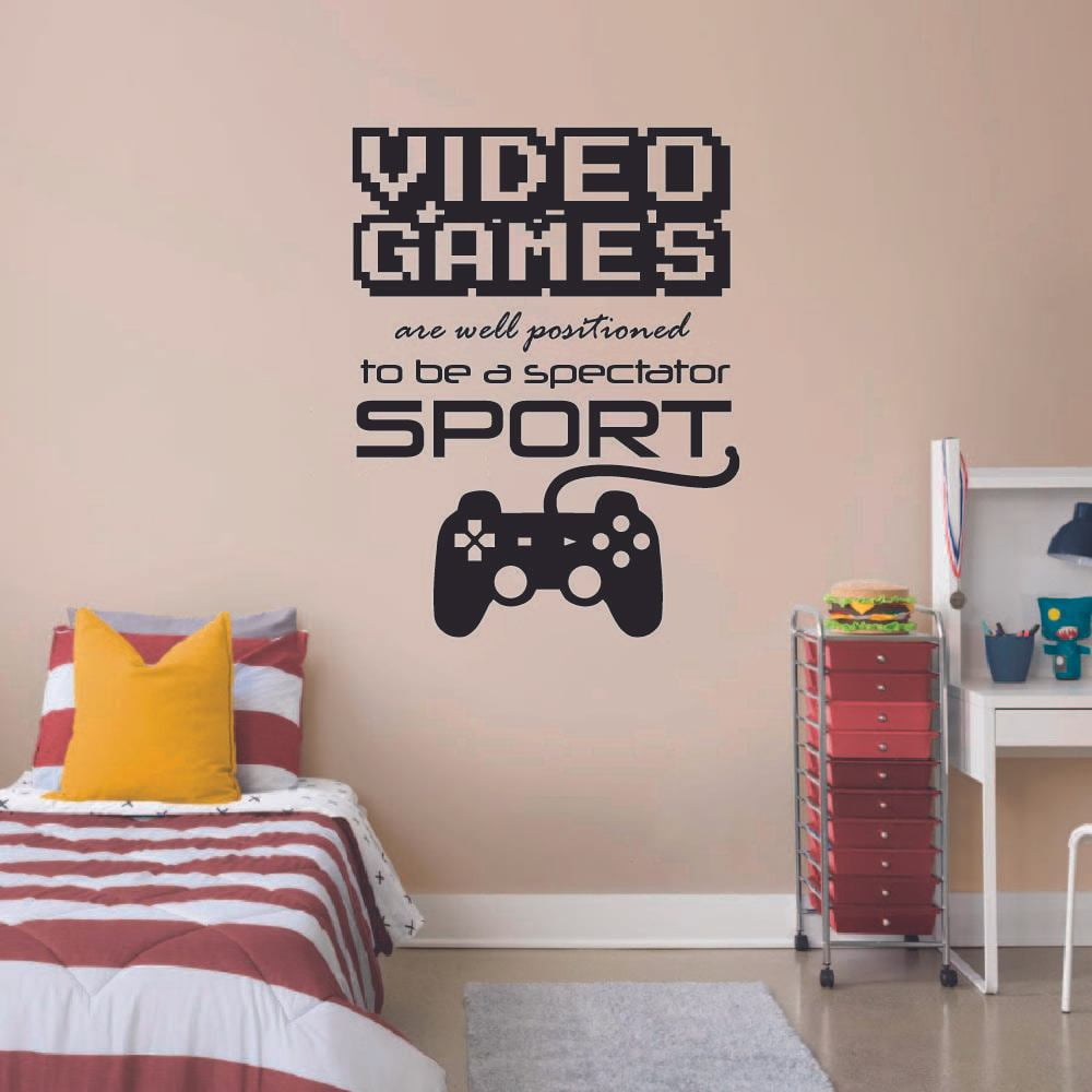 Spectator Sport Quote Video Game Games Gamers Quotes Wall Sticker Art ...