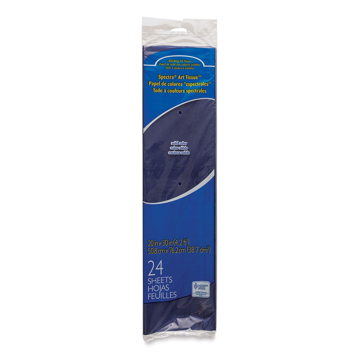 Spectra Deluxe Bleeding Art Tissue - 20" x 30", National Blue, 24 ...