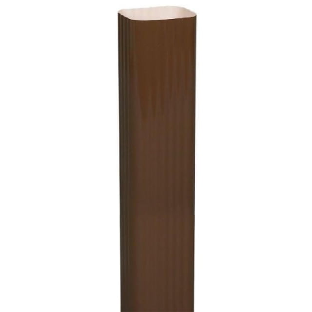 Spectra Gutter Systems 3EXTRTB 2 x 3 x 15 in. Aluminum Downspout ...