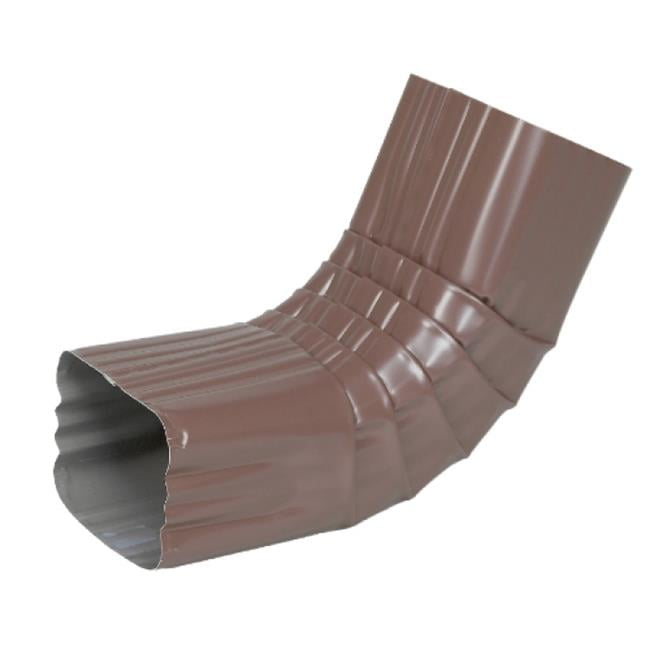 Spectra Gutter Systems 4AELRTB 3 x 4 in. Aluminum A-Elbow, Brown ...