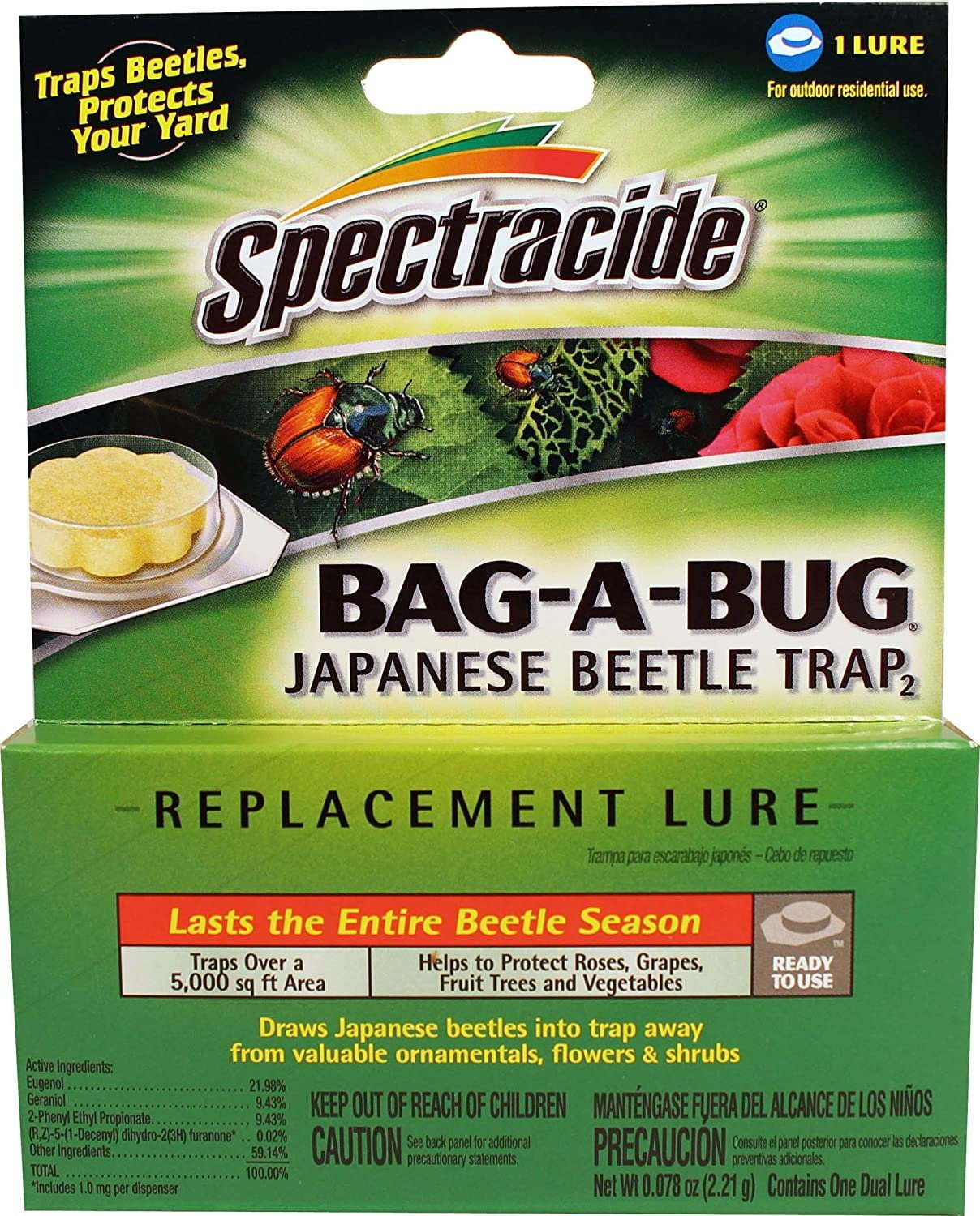 Spectracide Bag-A-Bug Japanese Beetle Trap Replacement Lure 1 Count ...