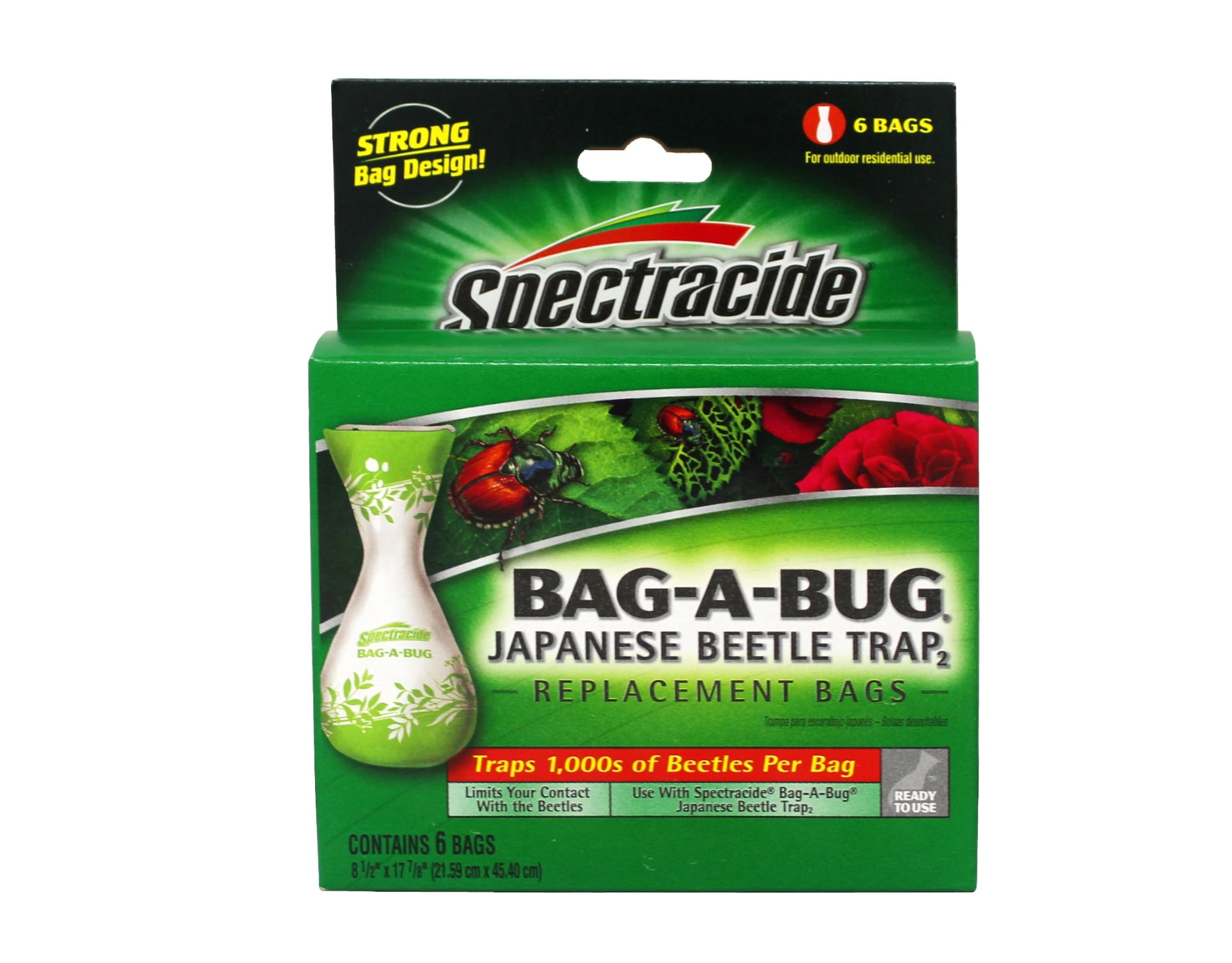 Spectracide Bag-A-Bug Japanese Beetle Trap Replacement Bags 6 ct ...