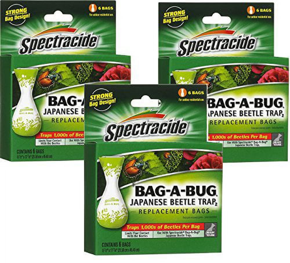 United Industries Spectracide Bag-A-Bug Japanese Beetle Trap, 18 Bags ...