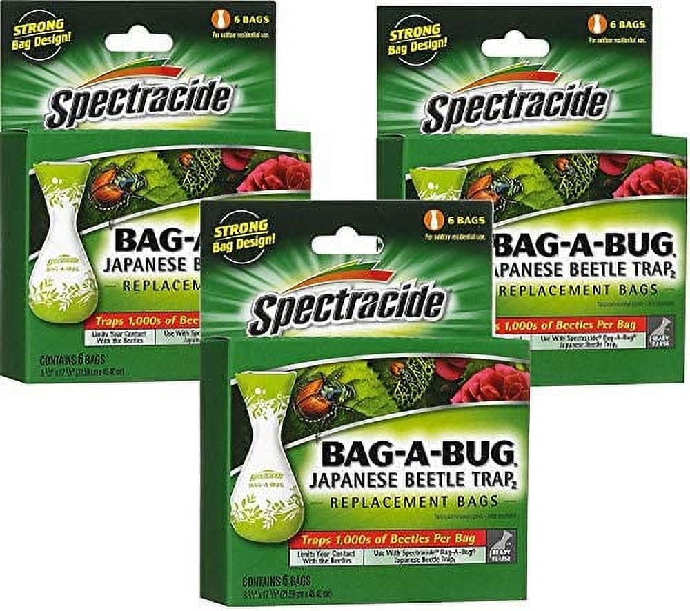Spectracide Bag-A-Bug Japanese Beetle Trap2, 18ct Replacement Bags ...