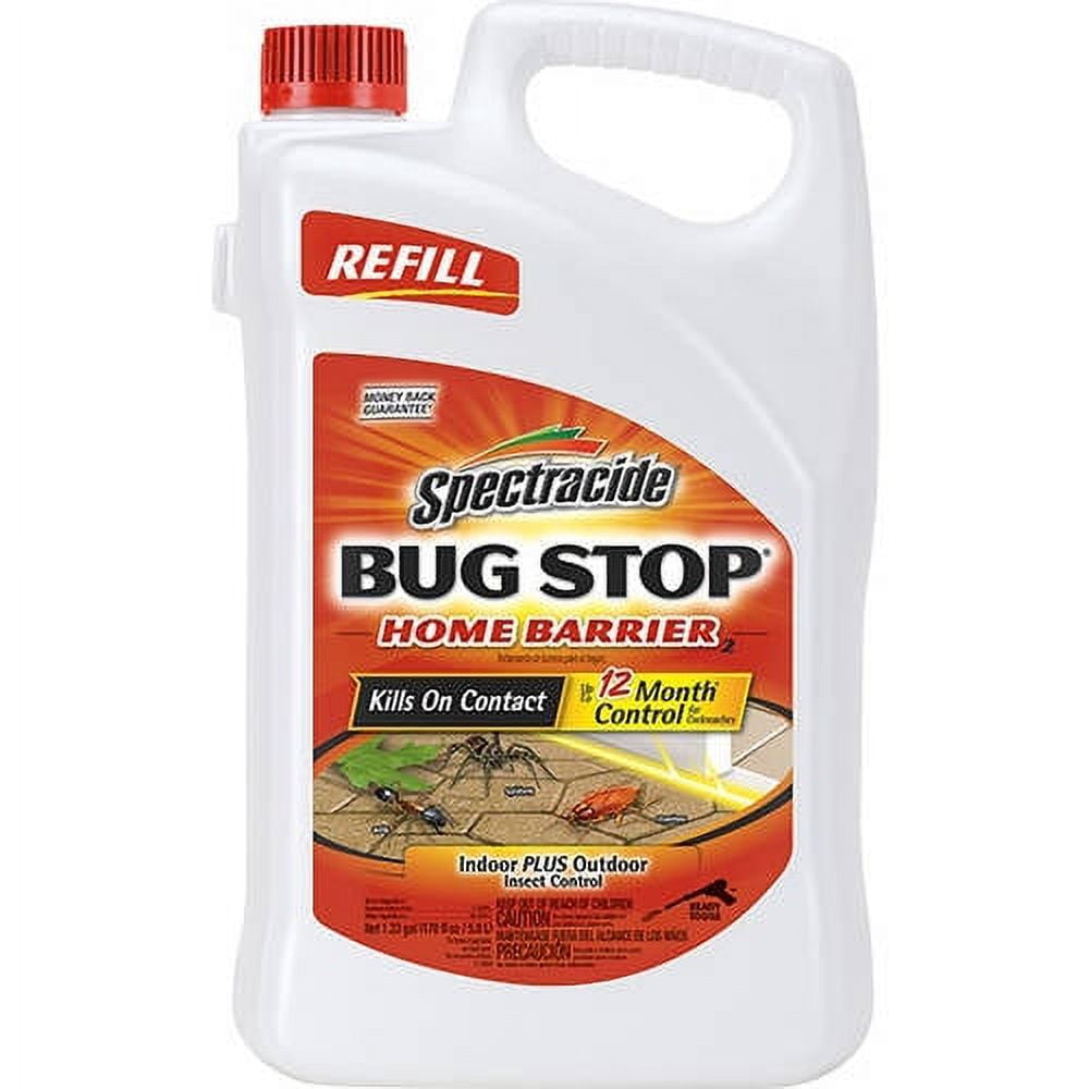 Spectracide Bug Stop Home Barrier, 1.33-Gallon Accushot Refill, Indoor ...