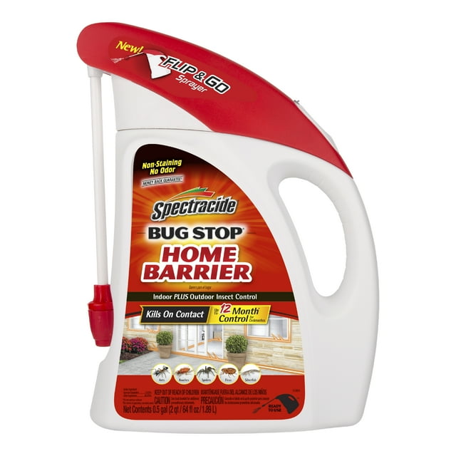 Spectracide Bug Stop Home Barrier Insect Killer Treatment with Flip N ...
