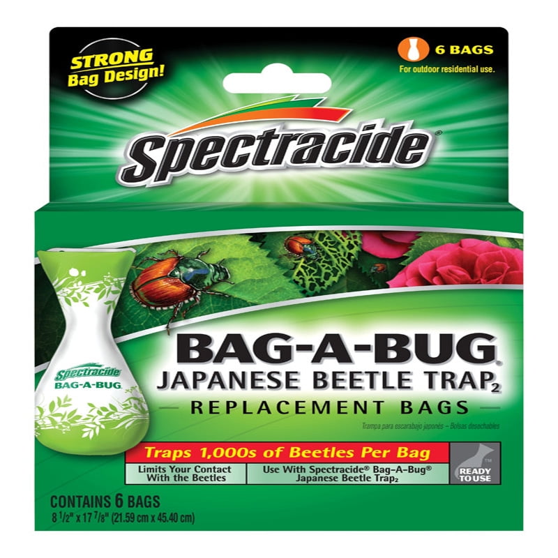 Spectracide Outdoor Beetle Bait Trap, 6 Disposable Bags, HG-56903 ...