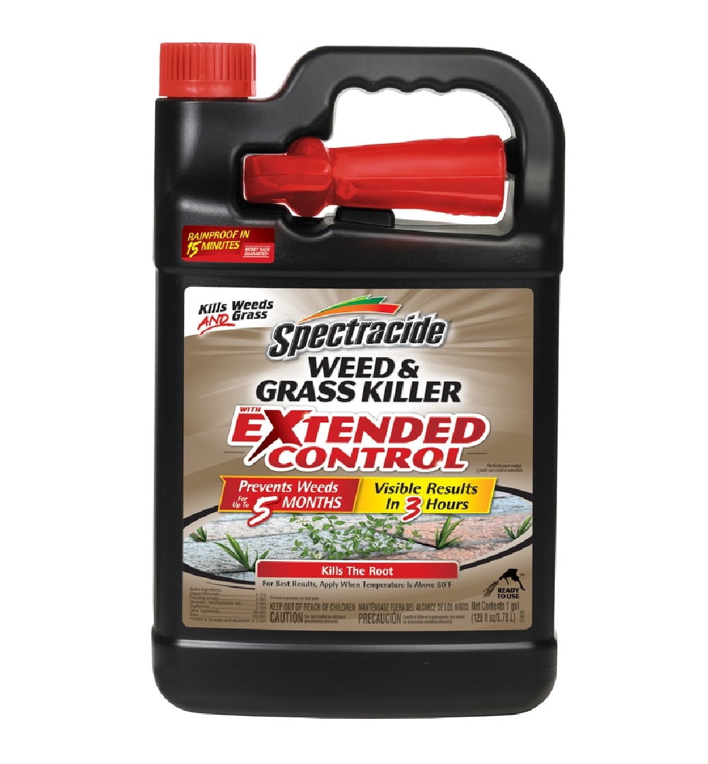 Spectracide HG-96218 Extended Control Weed & Grass Killer, 1 Gallon ...