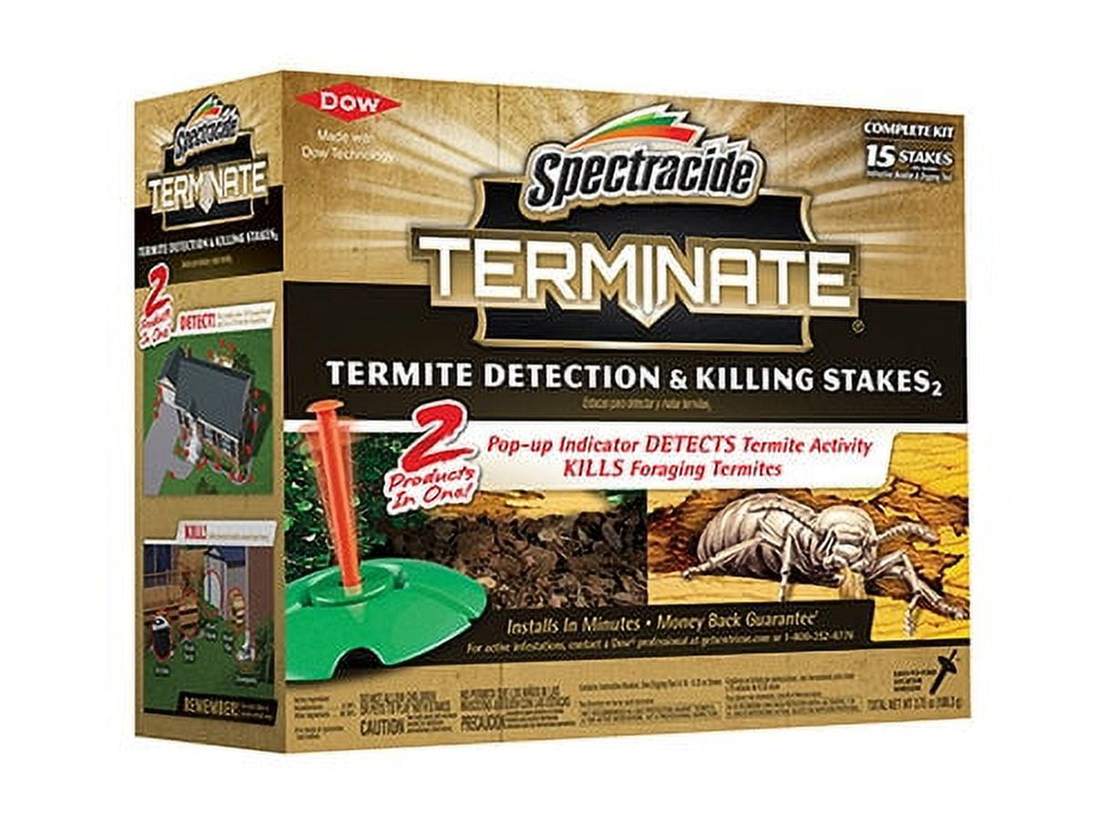 1 PC,Spectracide HG-96115 Terminate Termite Killing Stake, 7", 15-Count ...