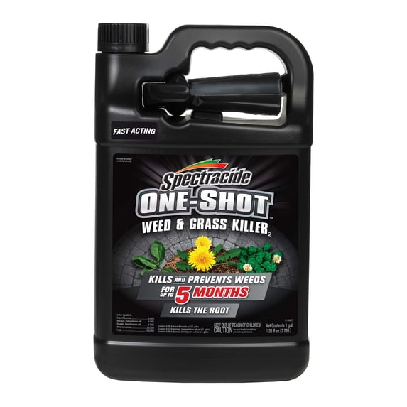 Spectracide One Shot Weed & Grass Killer Ready-to-Use Spray, 1 Gallon ...