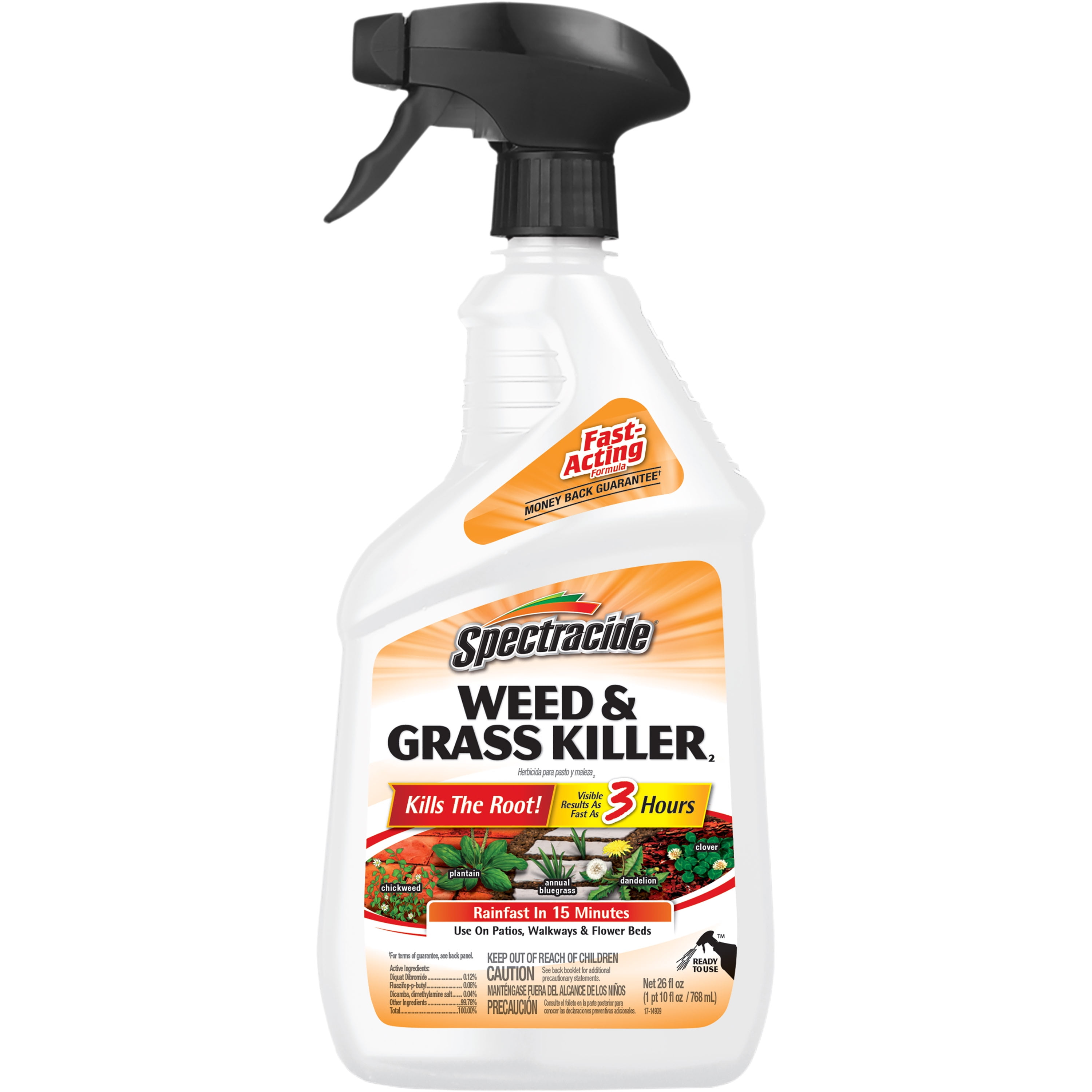 Spectracide Ready-to-Use Weed & Grass Killer Spray, 26 oz. - Walmart.com