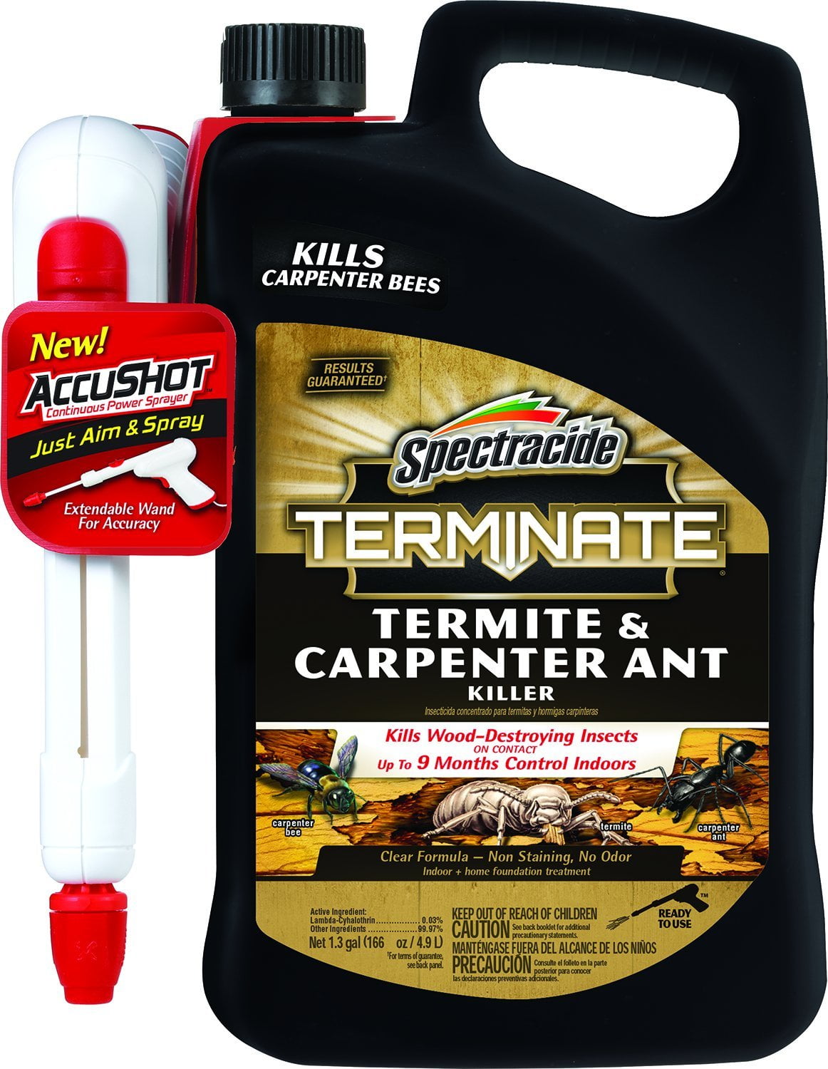 Spectracide Terminate Termite & Carpenter Ant Killer, Accushot Sprayer ...