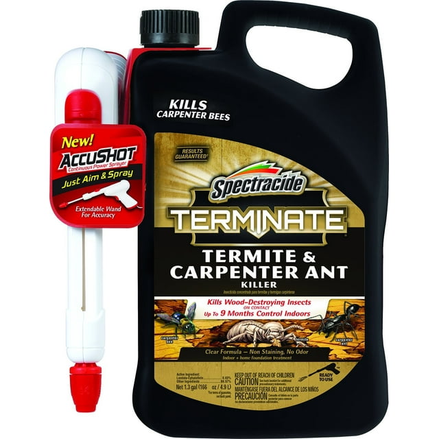 Spectracide Terminate Termite & Carpenter Ant Killer, Accushot Sprayer ...
