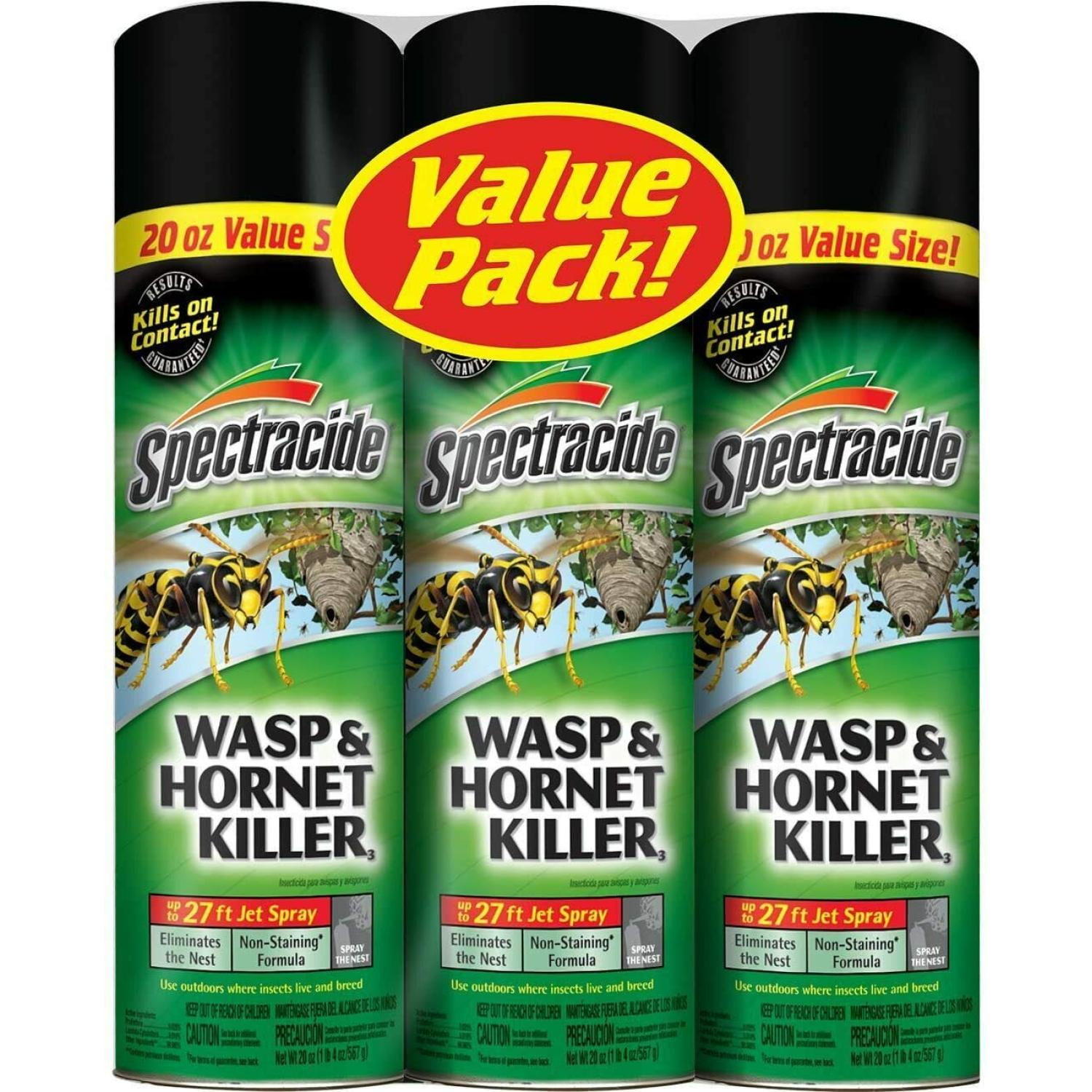 Spectracide Wasp and Hornet Killer, 18.5 oz Aerosol, up to 27 Ft Jet ...