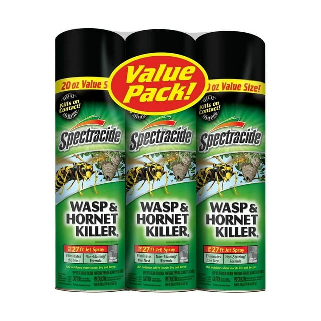 Spectracide Wasp and Hornet Killer, 20 oz Aerosol, up to 27 Ft Jet ...
