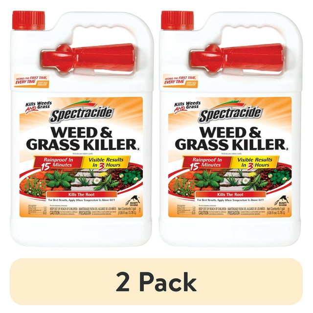 (2 pack) Spectracide Weed & Grass Killer, Ready-to-Use, Kills Weeds and ...