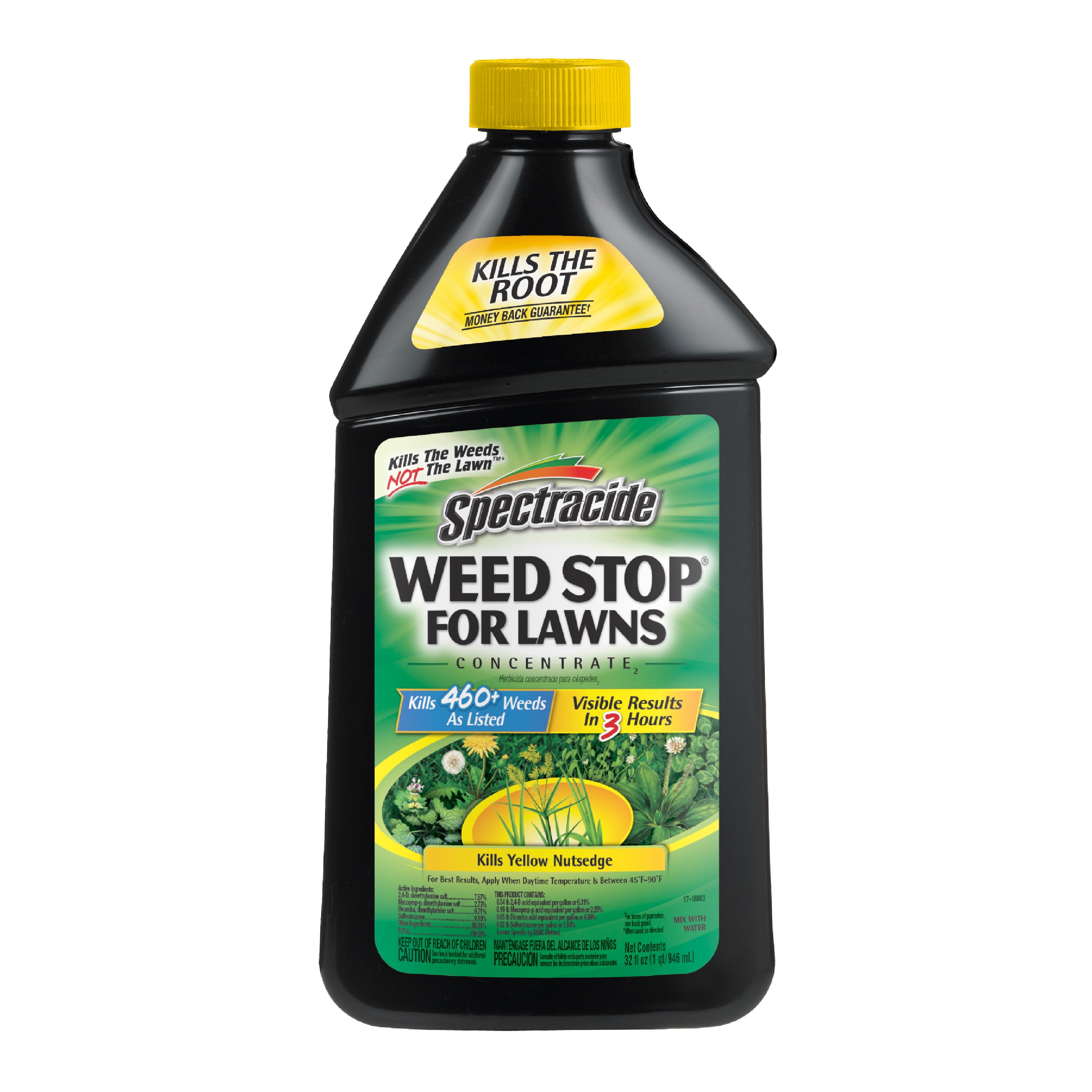 Spectracide Weed Stop for Lawns Concentrate, Kills All Listed Broadleaf ...