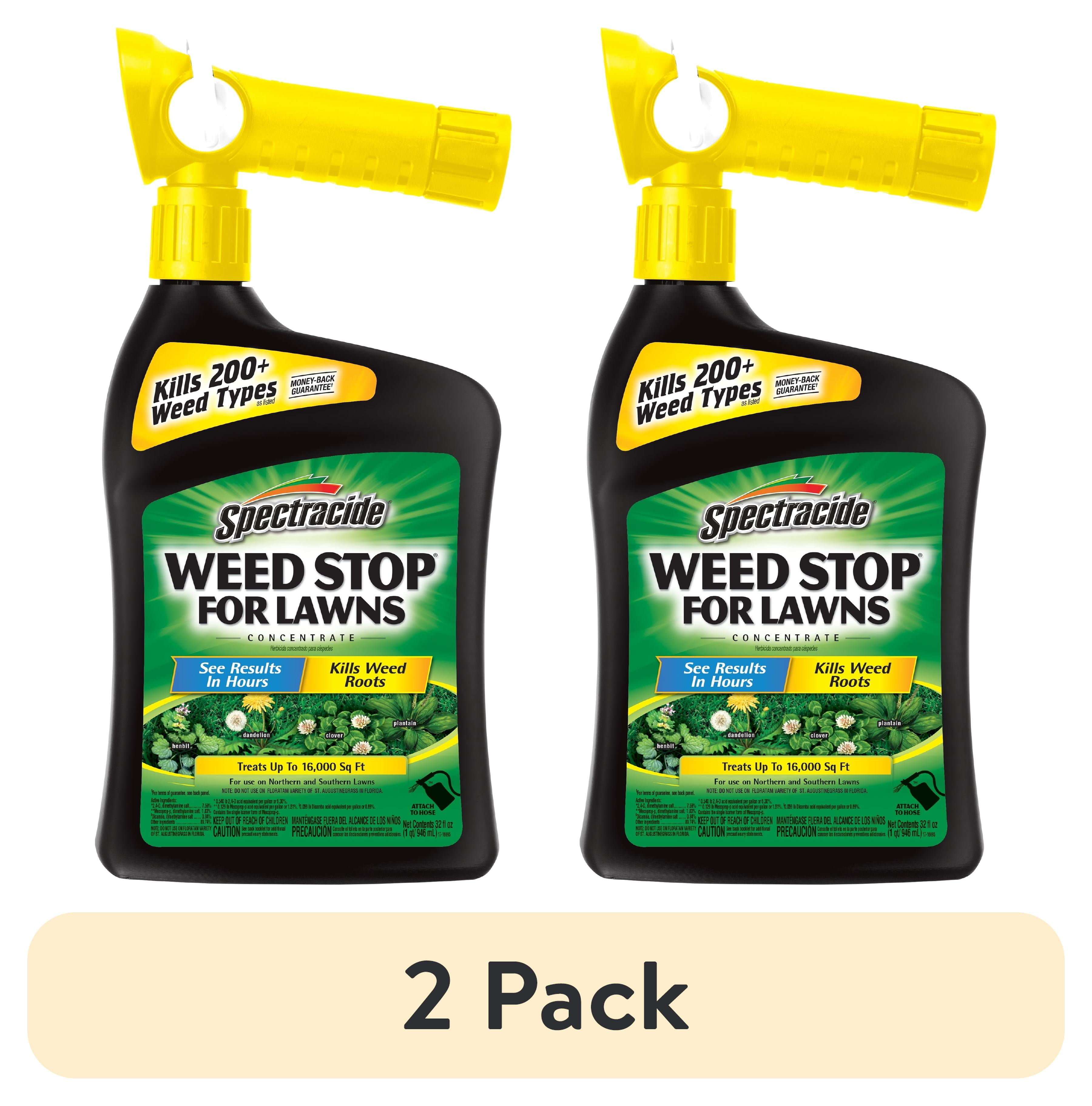 (2 pack) Spectracide Weed Stop for Lawns Weed Killer, Ready-to-Use Concentrate Spray, 32 Ounces ...