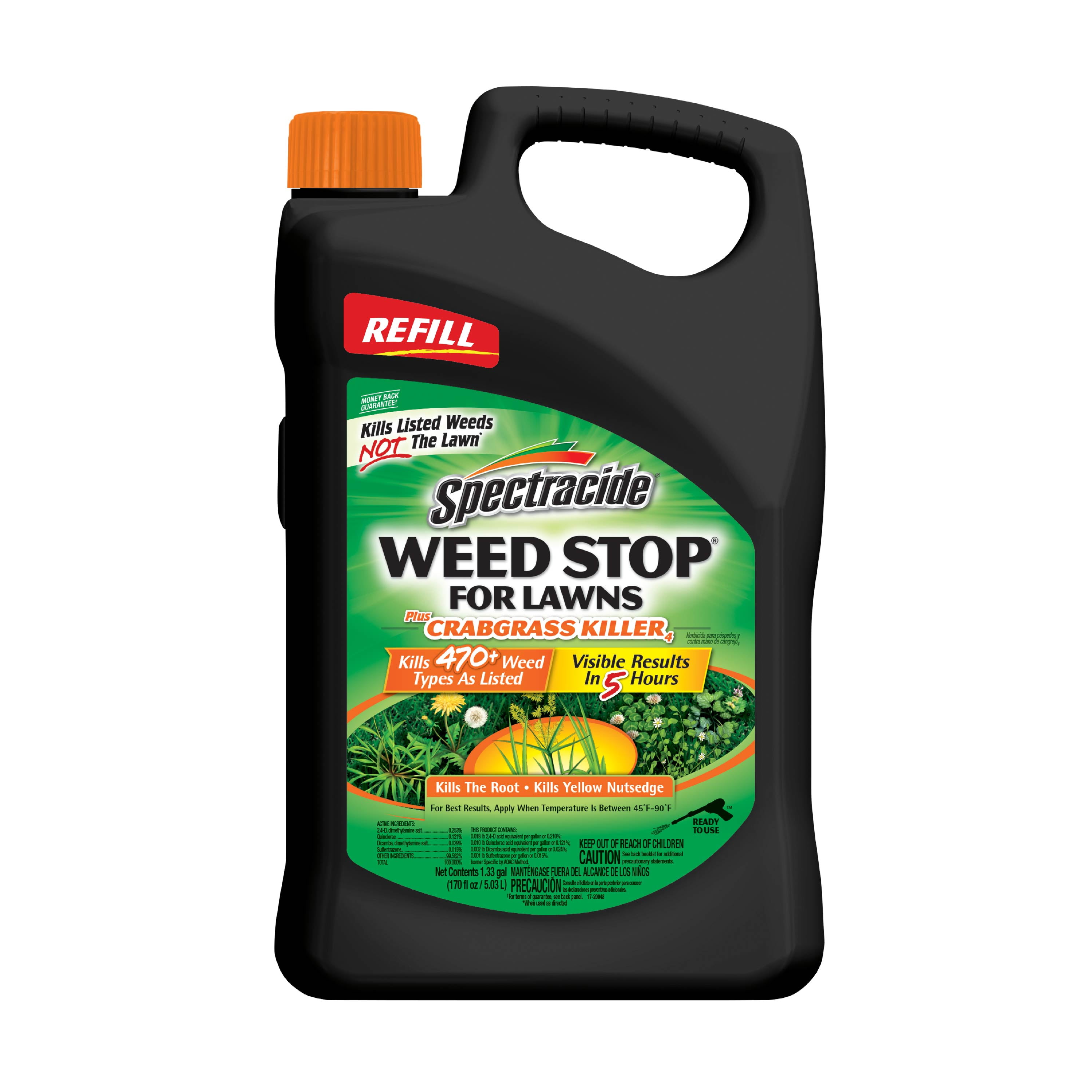 Spectracide Weed Stop for Lawns Plus Crabgrass Killer, AccuShot Refill ...