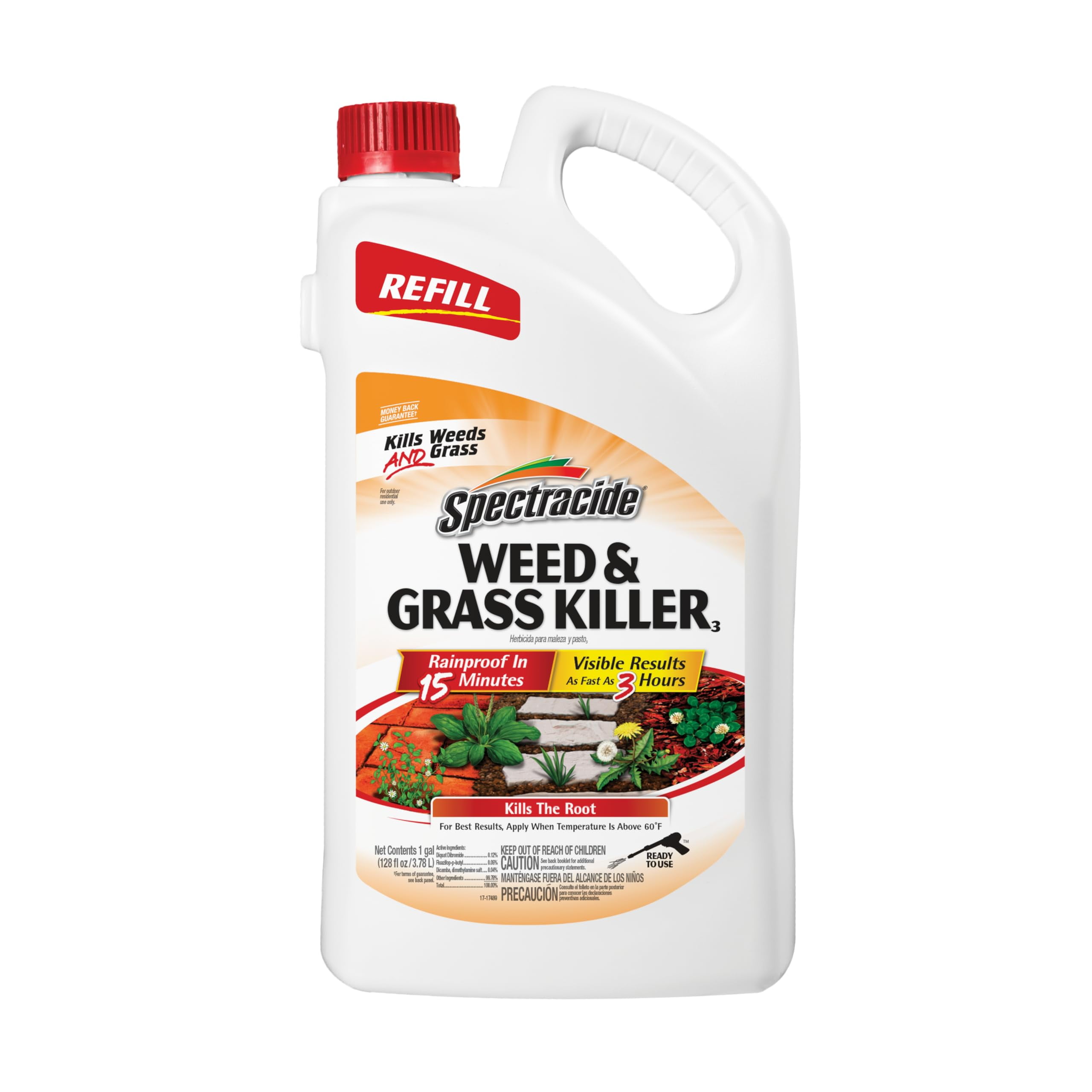Spectracide Weed and Grass Killer 1 Gallon, AccuShot Sprayer Refill ...