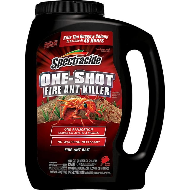 SpectracideOne Shot Fire Ant Killer, Fire Ant Bait, Controls Fire Ants ...