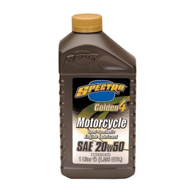 Spectro 310275 Golden Motorcycle Semi-Syn 4T - 20W50 - 1lt. - Walmart.com