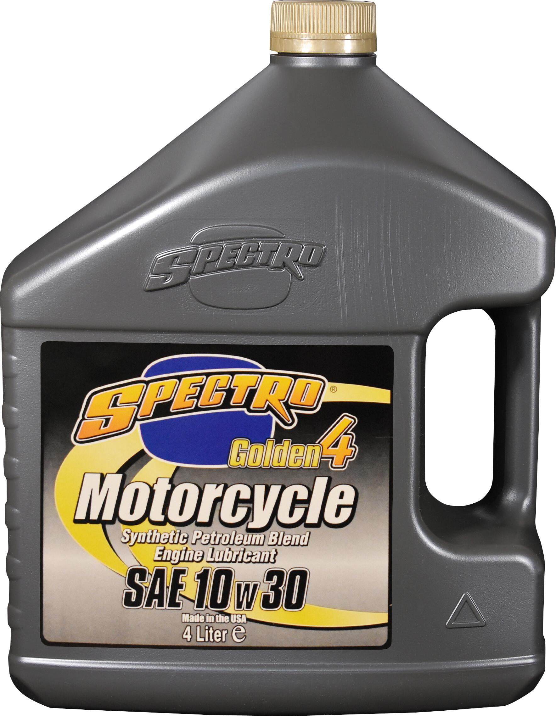 Spectro 310348 Golden Motorcycle Semi-Syn 4T - 10W30 -4lt. - - Walmart.com