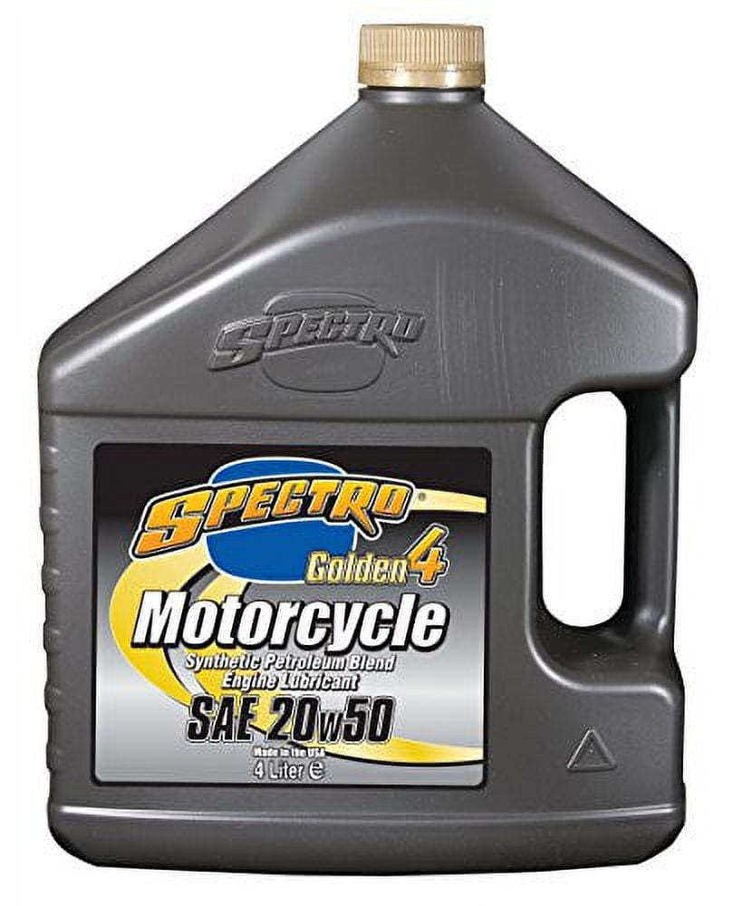 Spectro 310351 Golden Motorcycle Semi-Syn 4T - 20W50 - 4lt. - Walmart.com