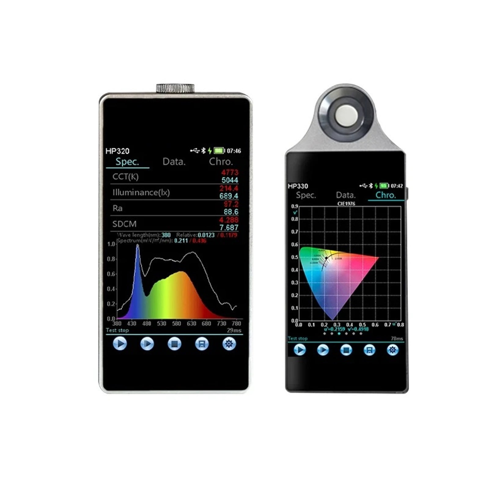 Spectrometer Light Color Temperature Meter Lx CCT CRI Test - Walmart.com