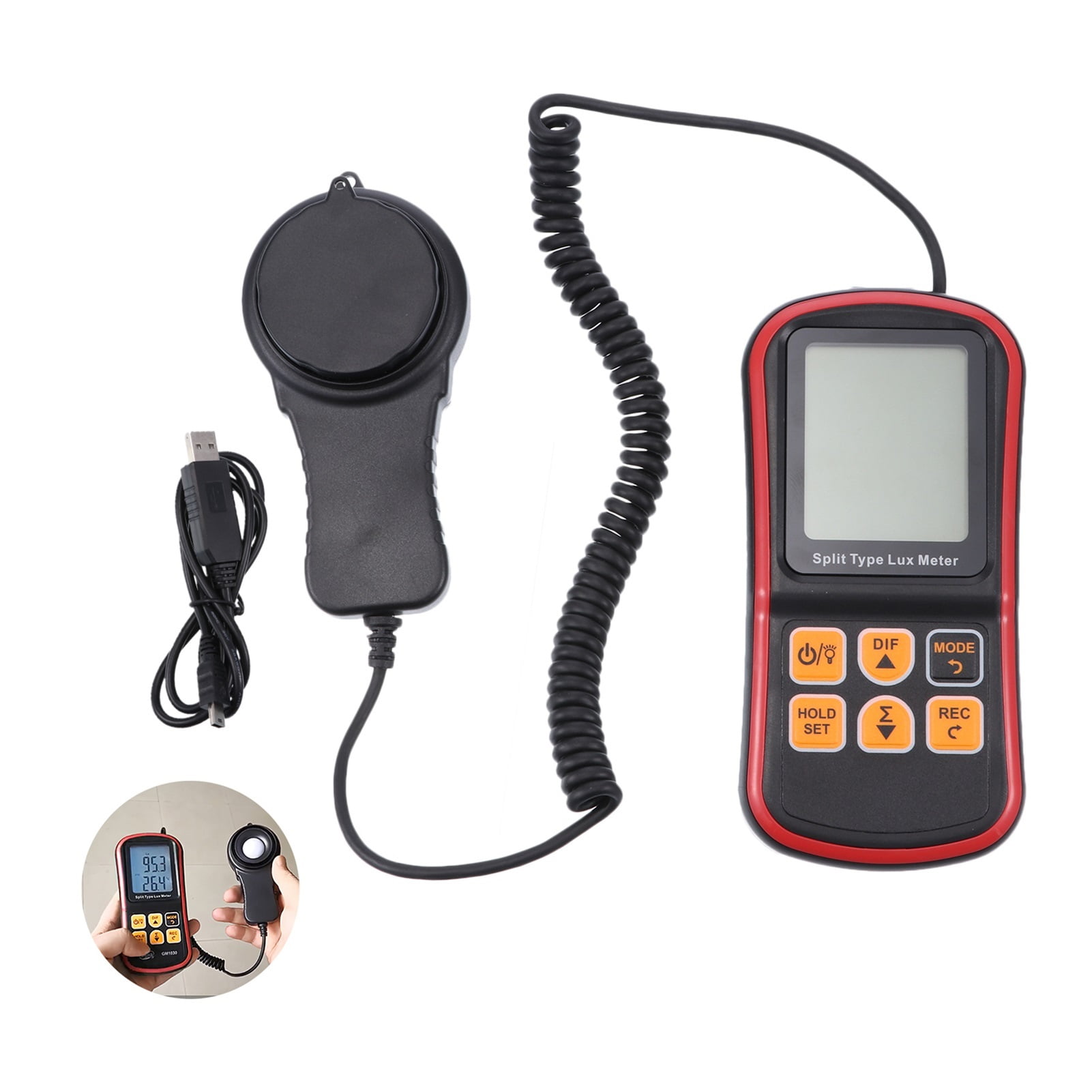 Spectrometer, Light Meter 200000 Light Meter Mini Handheld Light Meter ...