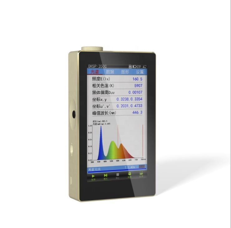 Spectrometer Spectral Color Light Meter / Spectral Flicker Light Meter ...