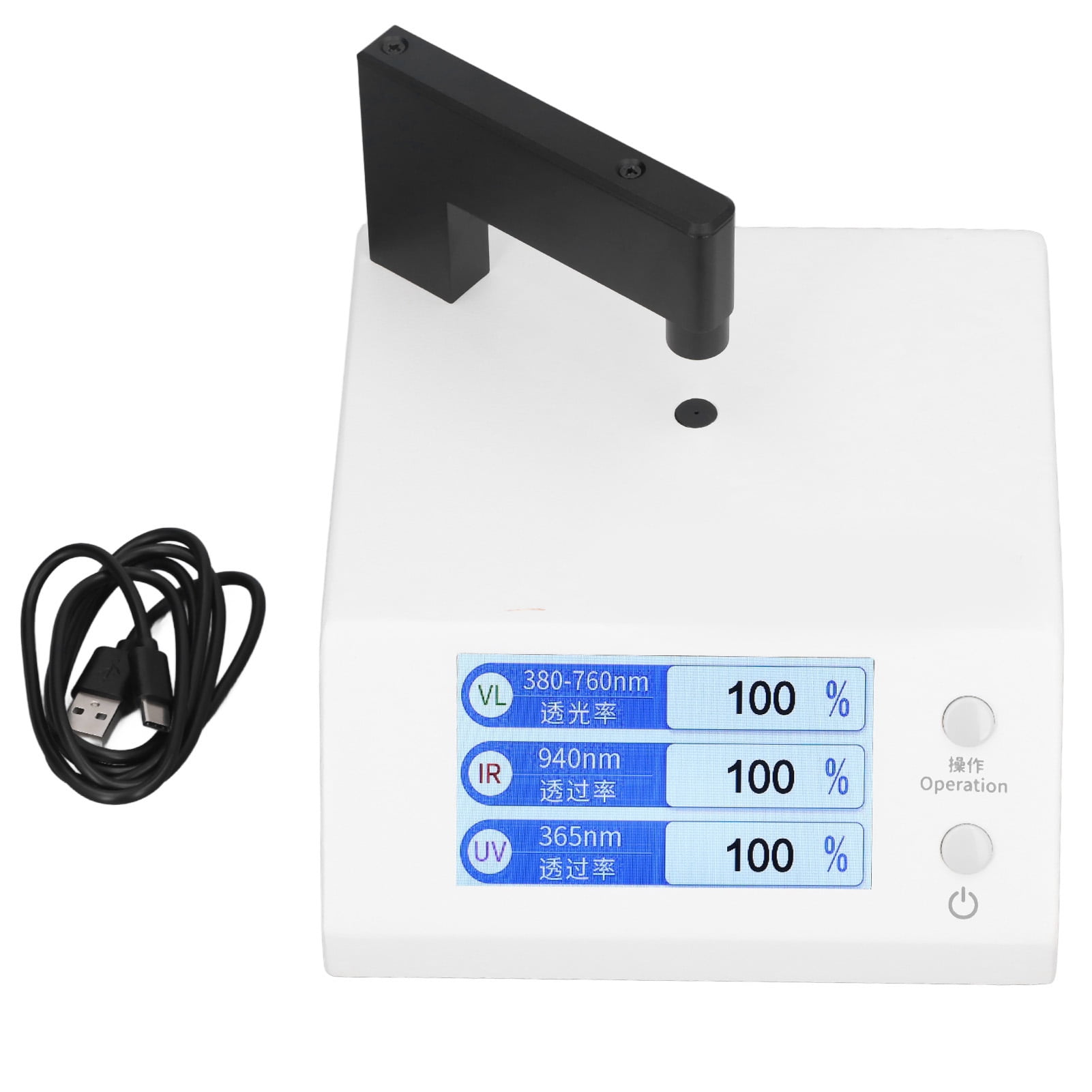 Spectrophotometers, DC5V 1A Vis Spectrophotometer Light Transmittance ...
