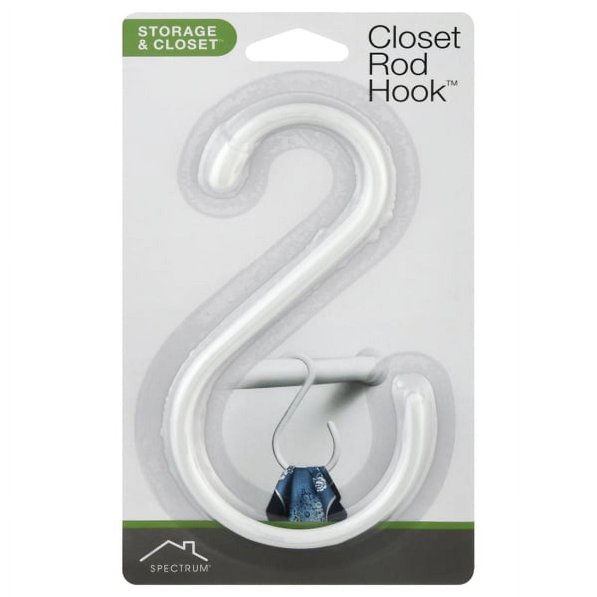 Spectrum 16200 Closet Rod Hook - Walmart.com