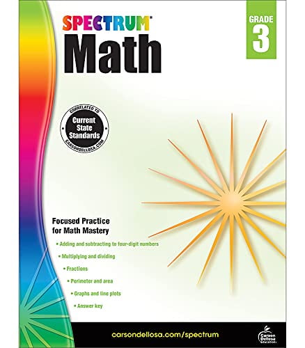 Pre-Owned Spectrum Math Workbook, Grade 3 Paperback - Walmart Business ...