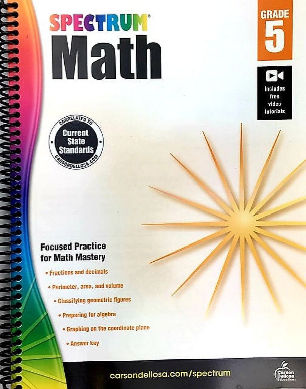 Spectrum 5th Grade Math Workbook‚Äö√Ñ√ÆMultiplication and Division ...