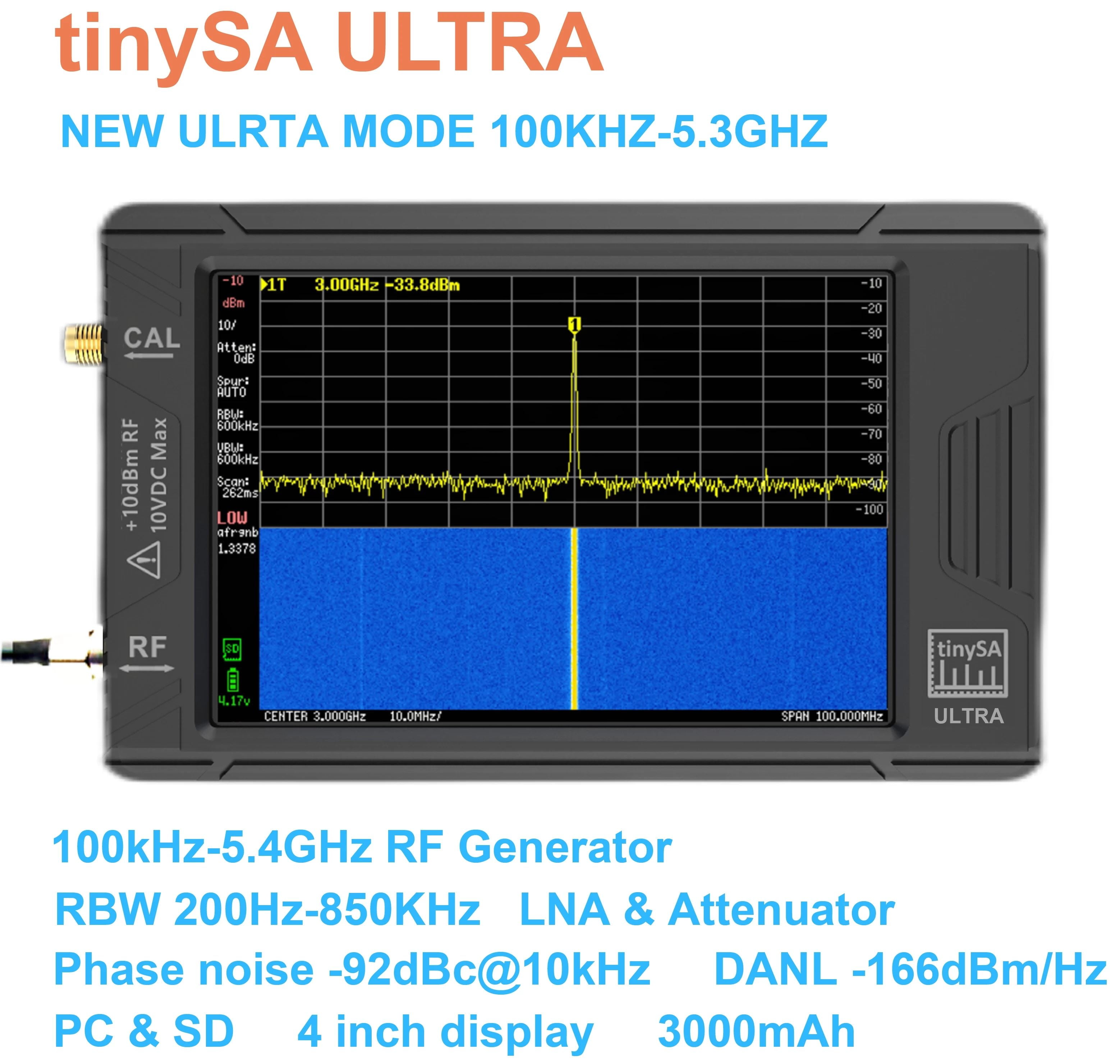 Spectrum Analyzer tinySA ULTRA Handheld Spectrum Analyzer 100kHz-5.3GHz ...
