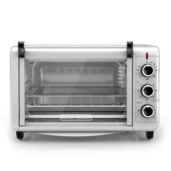 BLACK+DECKER Crisp 'N Bake PRO 6-Slice Air Fryer Toaster Oven - Walmart.com