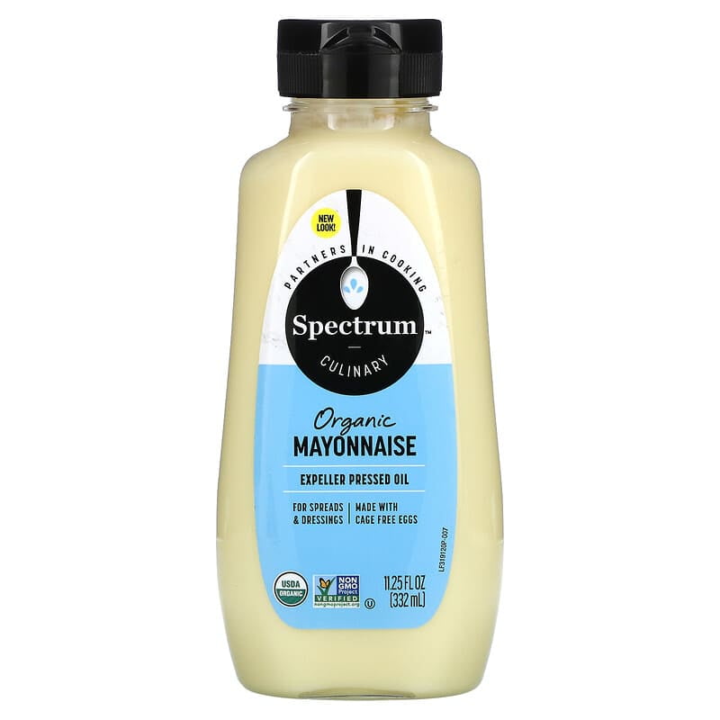 Spectrum Culinary, Organic Mayonnaise, 11.25 fl oz Pack of 2 - Walmart.com