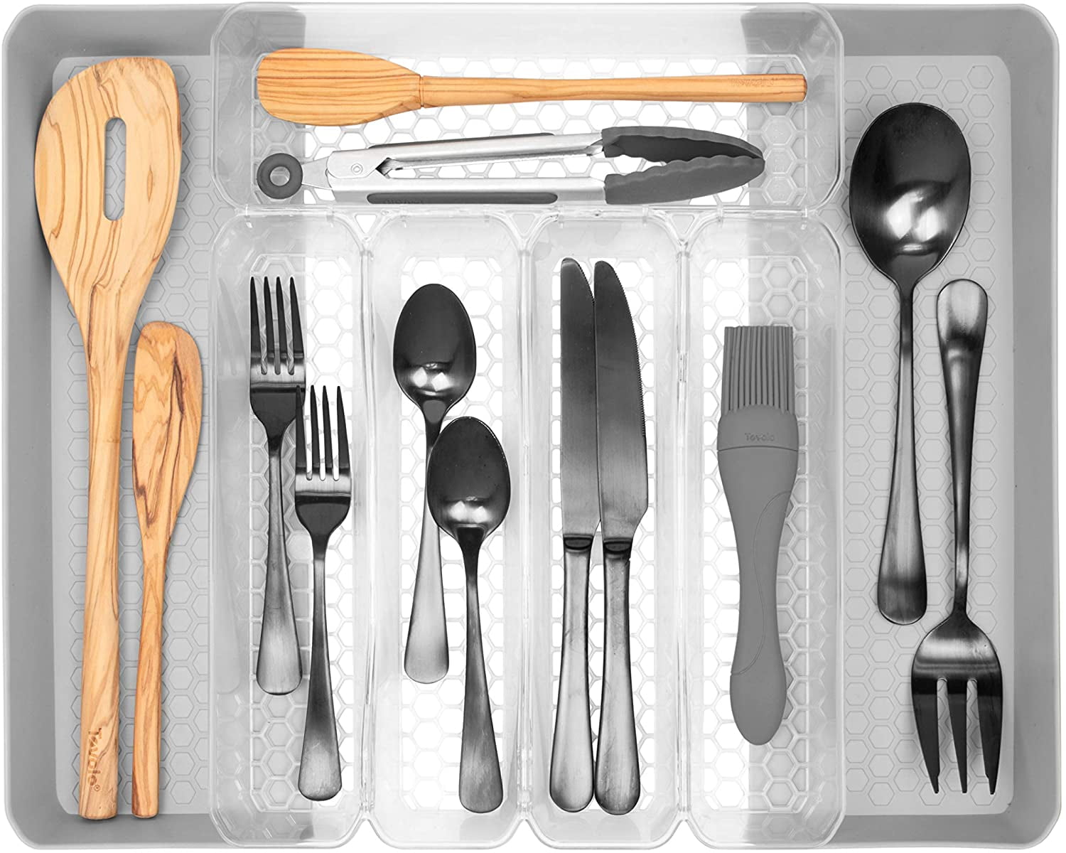 Spectrum Diversified Hexa Expandable Divided Drawer Organizer Tray ...