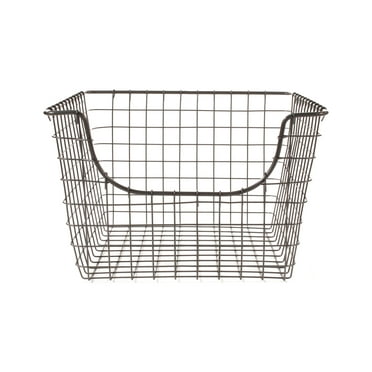 AURORA TRADE Stackable Storage Bins Plastic Baskets Rack Stacking Stand ...