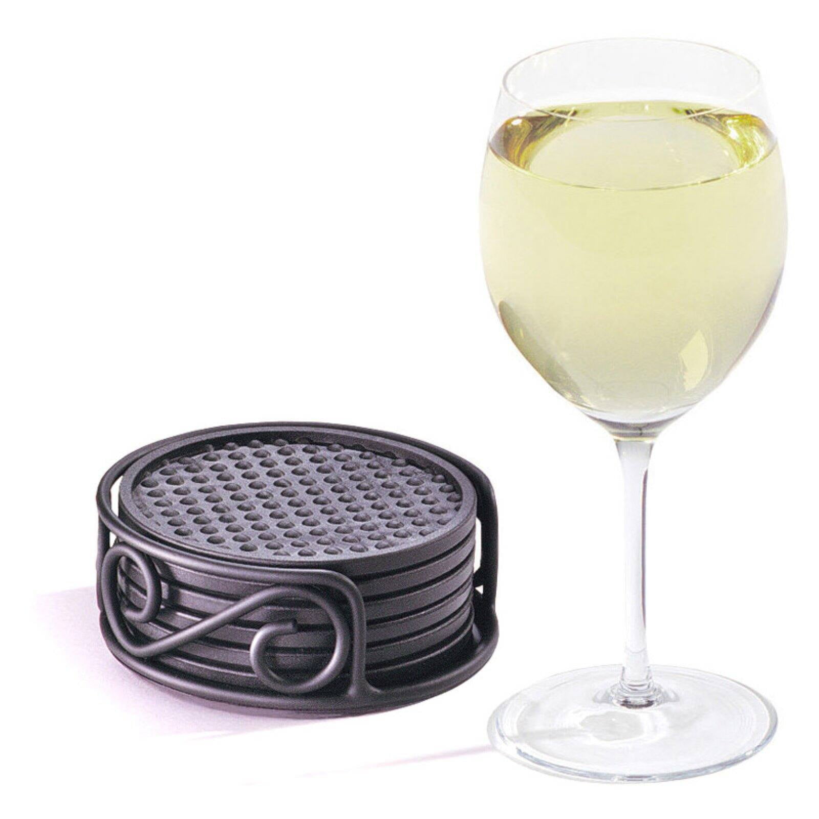 Spectrum Diversified Scroll 6 Piece Coasters with Container - Walmart.com